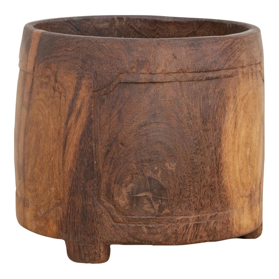 Large Vintage Textured Naga Rice Bowl | Chairish