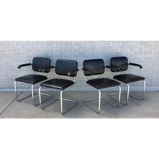1980s Black Marcel Breuer Cesca Dining Chairs for Knoll, Set of 4 ...