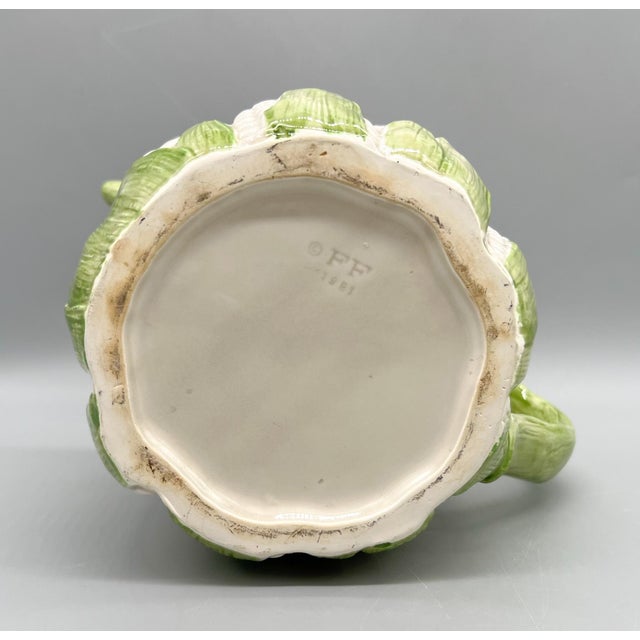 1980s Fitz and Floyd White Corn Ceramic Vegetable Pitcher | Chairish