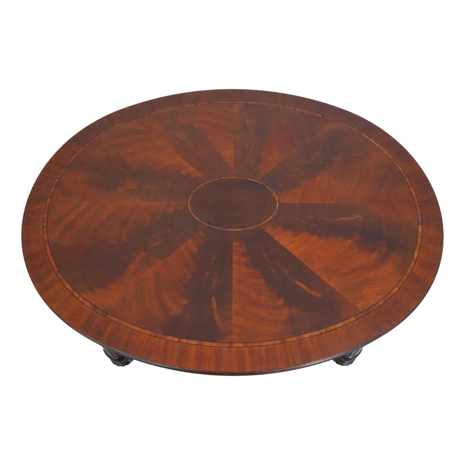Henkel Harris Oval Mahogany Model 5249 Coffee Table | Chairish