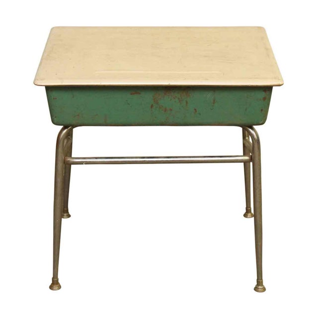 Metal Green School Desk Chairish