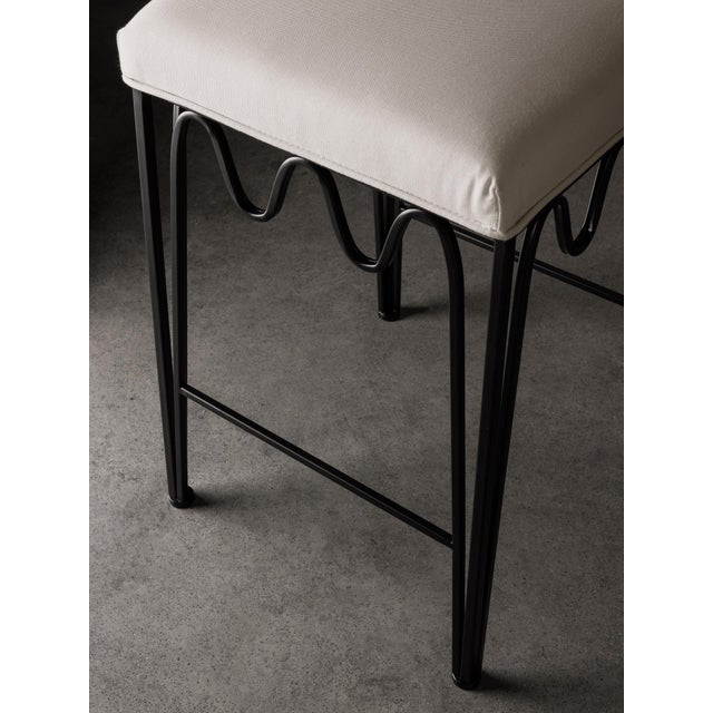 Wave Counter Stool, Black | Chairish