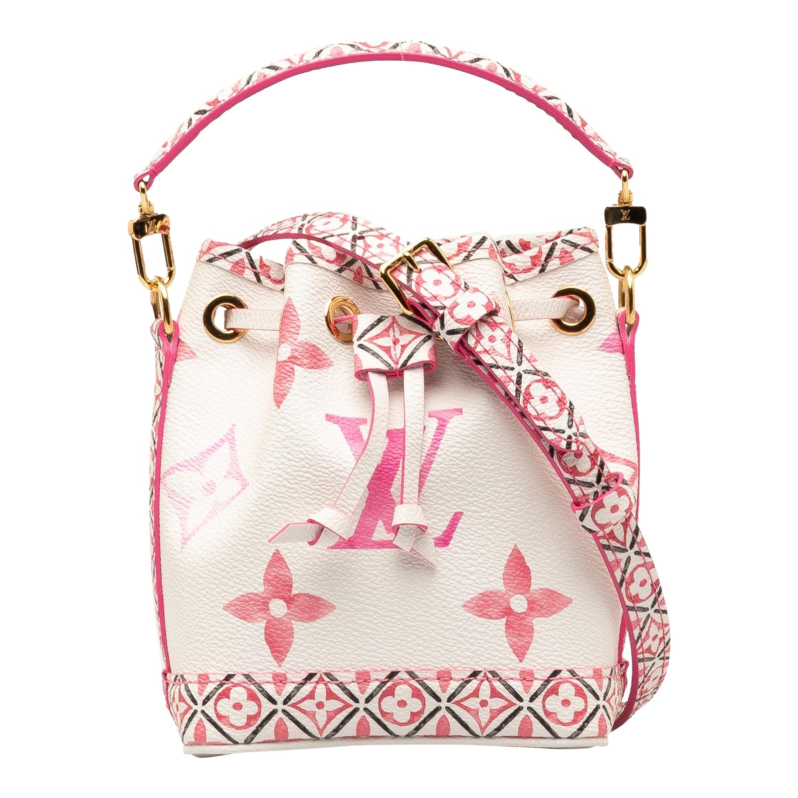 Louis Vuitton Monogram Watercolor Giant By The Pool Nano Noe Bucket Bag ...