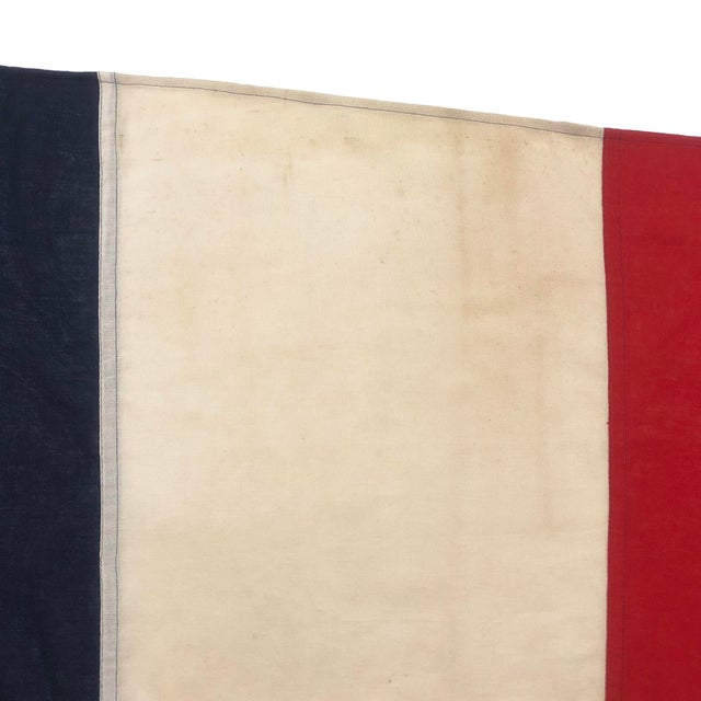 Large Reconstructed Vintage Cotton Nautical Flag | Chairish