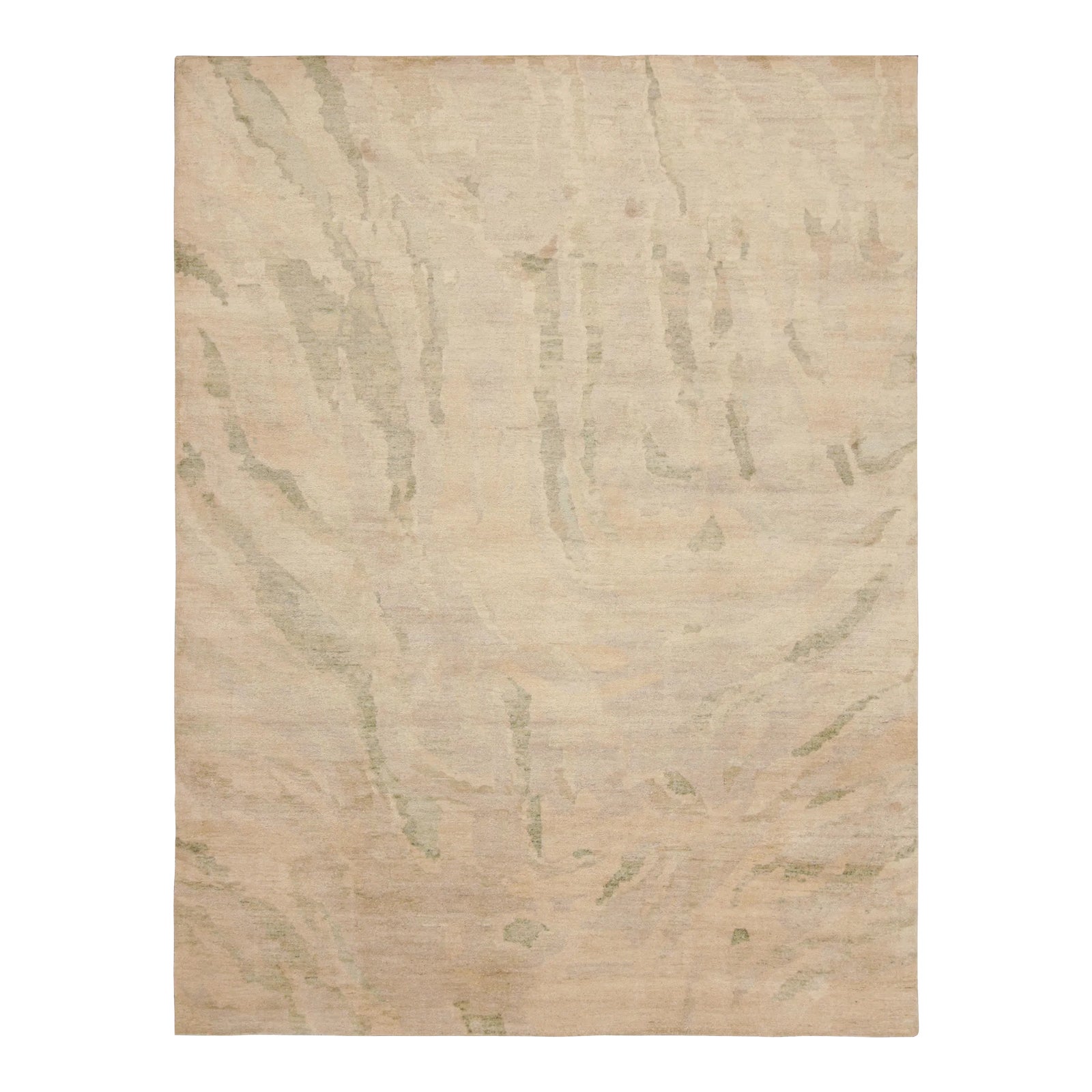 Rug & Kilim’s Contemporary Abstract Rug With Painterly Patterns | Chairish