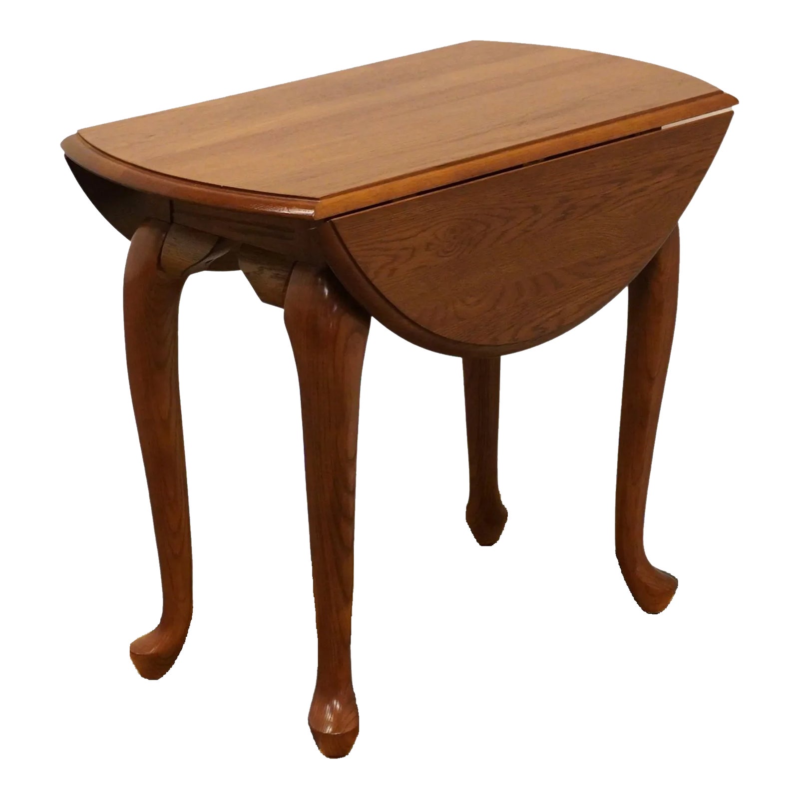Kincaid Furniture Solid Oak Country French Style 28" Drop-Leaf Pembroke ...