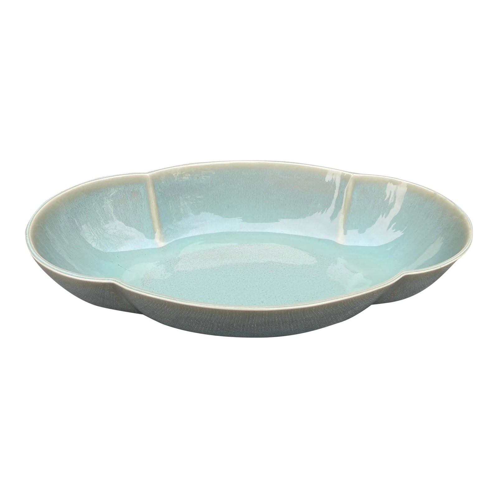 Antique Carillon Ethereal Blue Porcelain Bowl | Chairish