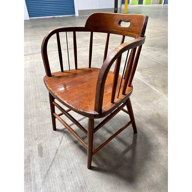 Georgia O'Keeffe Style Quarter Sawn Oak 'Firehouse' Dining Chairs by ...