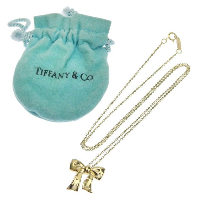 Tiffany & Co Ribbon Necklace | Chairish