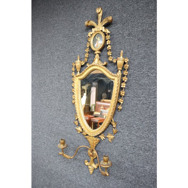 French Victorian Giltwood & Barbola Mirror | Chairish