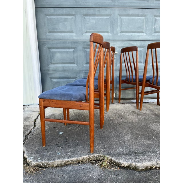 Set of Six Mid Century Modern Dining Chairs by Benny Linden | Chairish