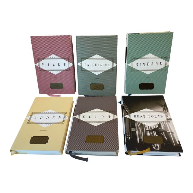 Everyman’s Library Pocket Poets Books - Set of 6 | Chairish