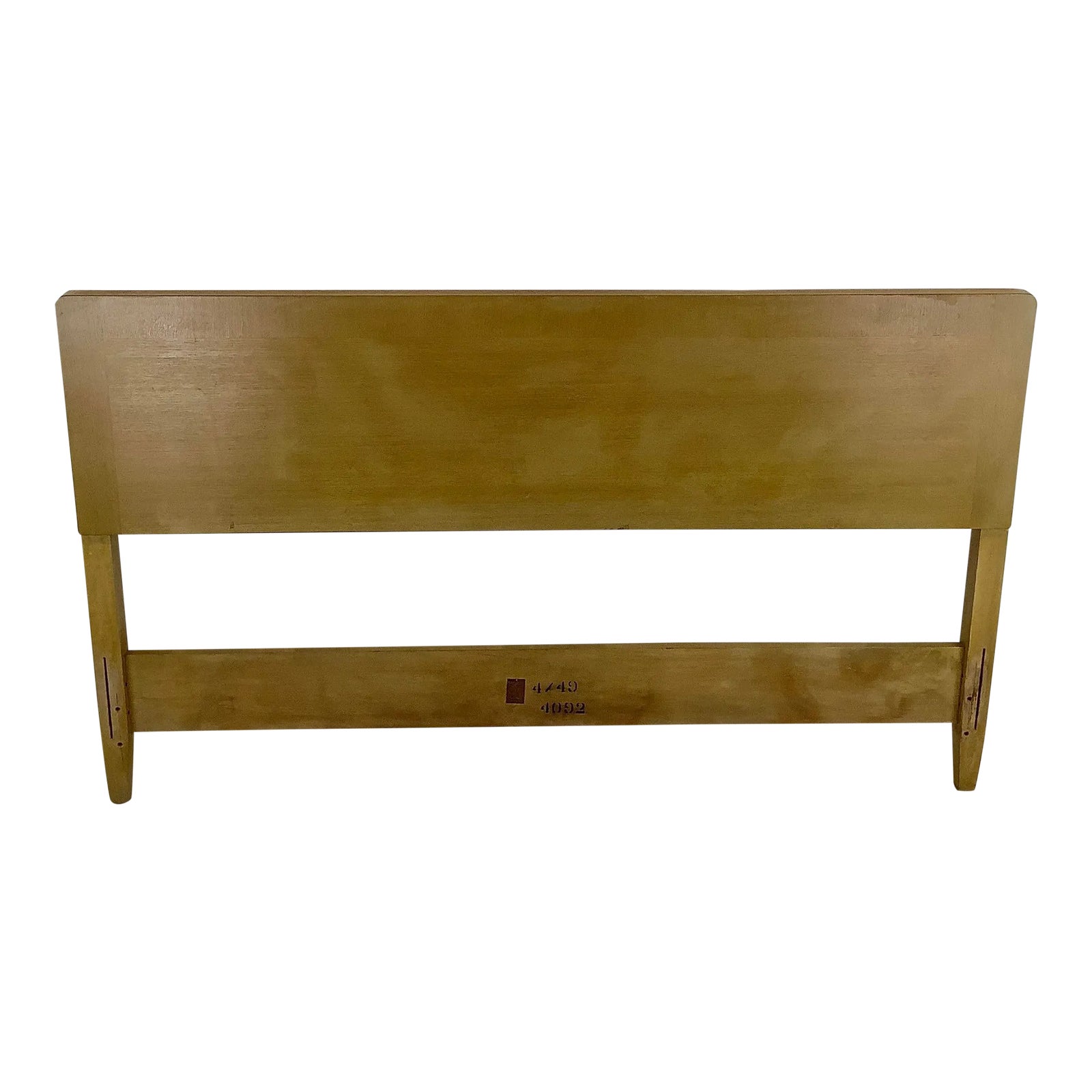 Mid-Century Full Size Maple Finish Headboard | Chairish