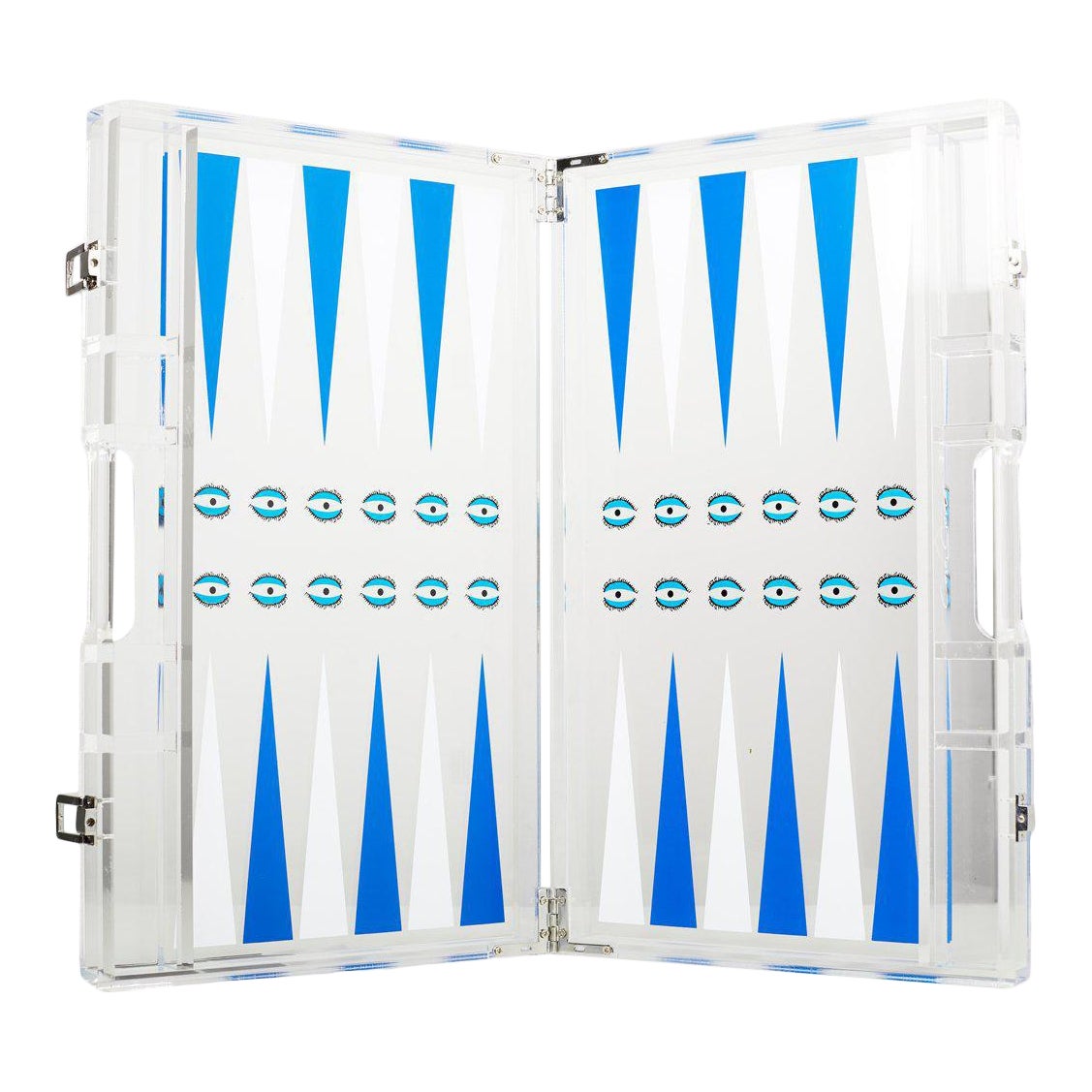 Casacarta Lacquered Backgammon Set - Evil Eye | Chairish