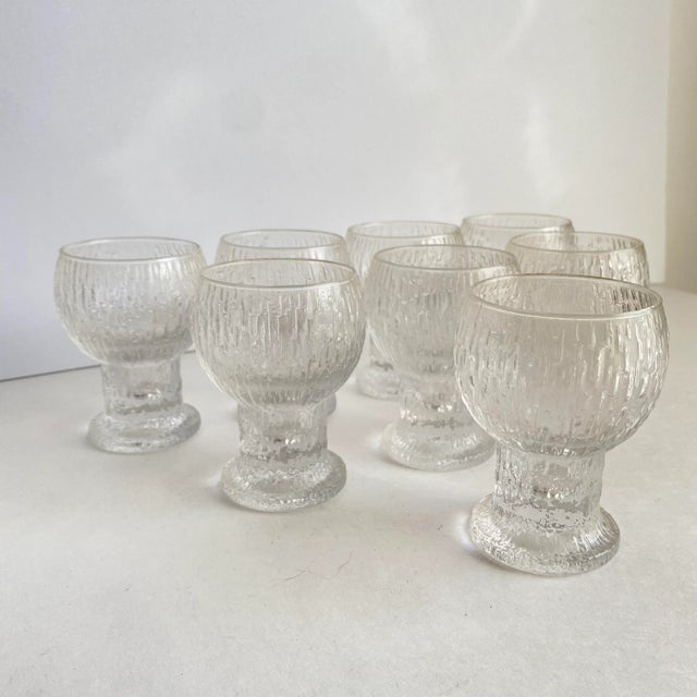 1970s Vintage Iittala Kekkerit Finland Icicle Crystal Wine Sherry ...