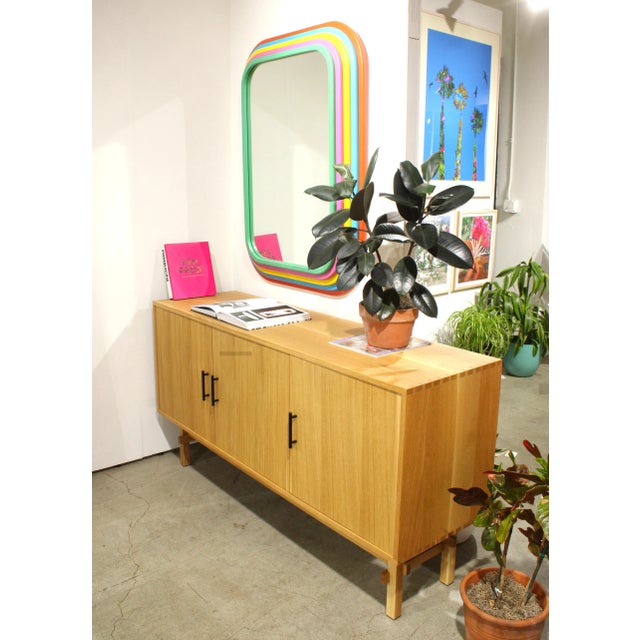 Mini-Rainbowla Wall Mirror, Memphis Milano, in Style of Ettore Sottsass ...