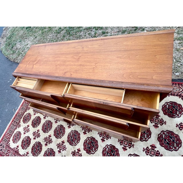 1960 Vintage Mid Century Modern Drexel Parallel 6 Drawer Dresser by ...