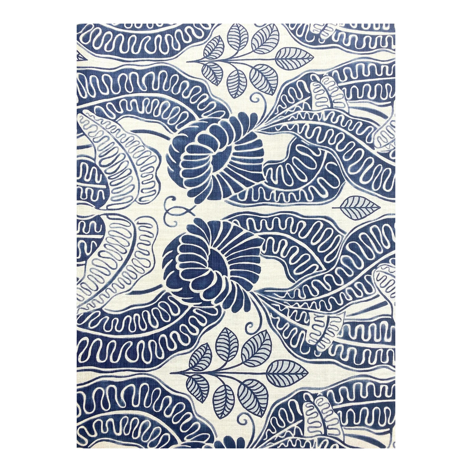 1.5 Yard Christopher Farr Belle De Nuit Water & Stain Resistant Indigo ...