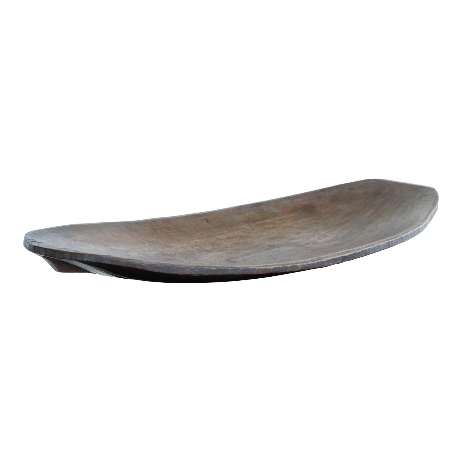 1960s Tribal Feast Offering Tray, Hand Hewn Wood Bowl by the Indigenous ...