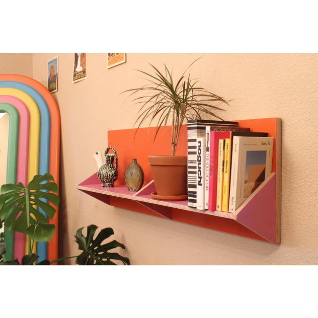 Tri-Colored Shelf 72" | Chairish