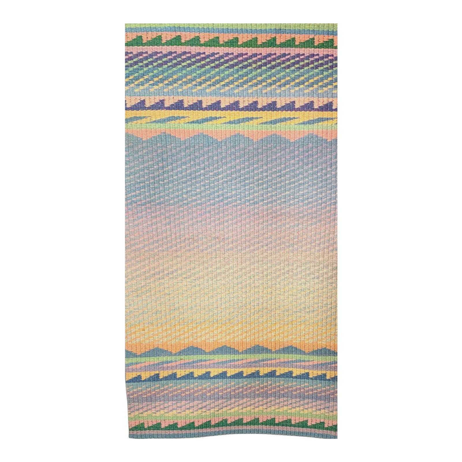 1980s Handmade Wall Hanging Titled "Winter Into Spring" by Artist Karen ...