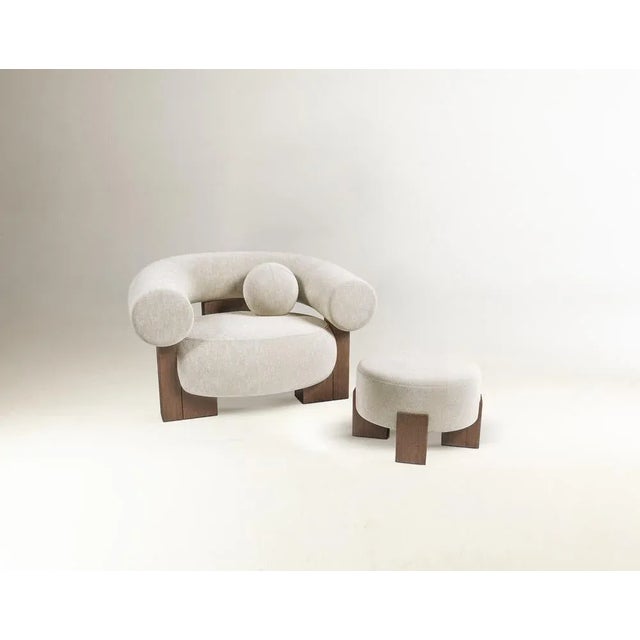 Cassette Armchair & Puff by Alter Ego for Collector, Set of 2 | Chairish