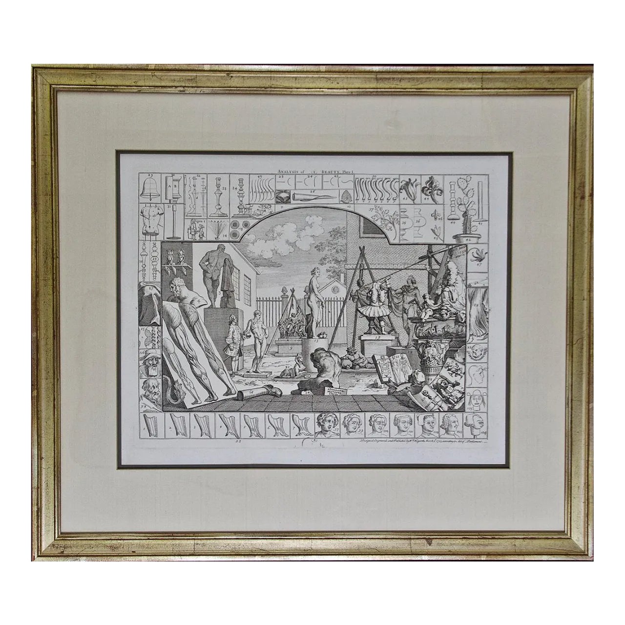 William Hogarth Set of Two 18th Century Engravings from William Hogarth ...