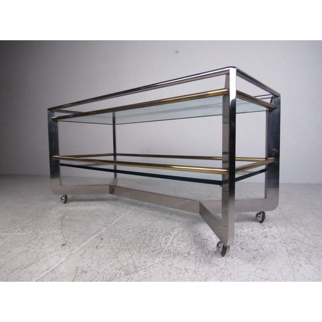 Large Modern Service Trolley or Display Cart | Chairish