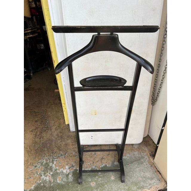 1960s Black Wooden Gentleman's Butler | Chairish