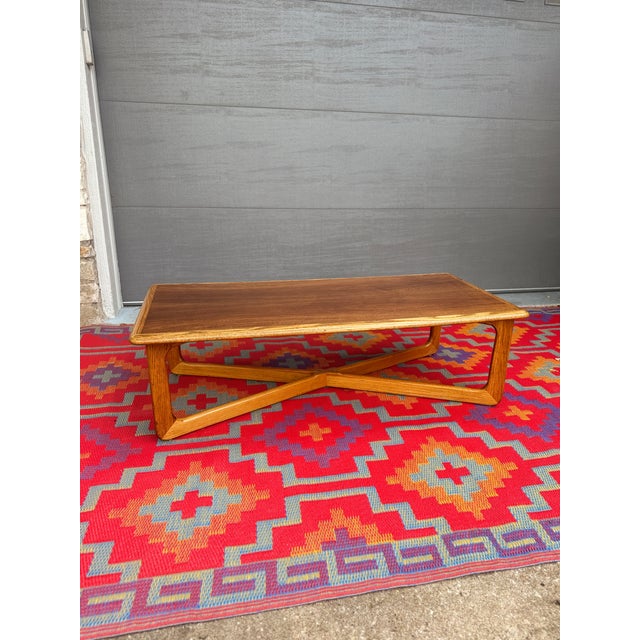 1960s Mid-Century Modern Lane X Base Coffee Table | Chairish