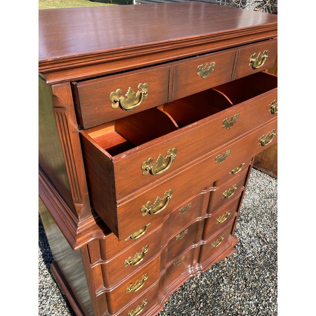 Pennsylvania House Chippendale Style Tall Cherry Dresser Kling | Chairish