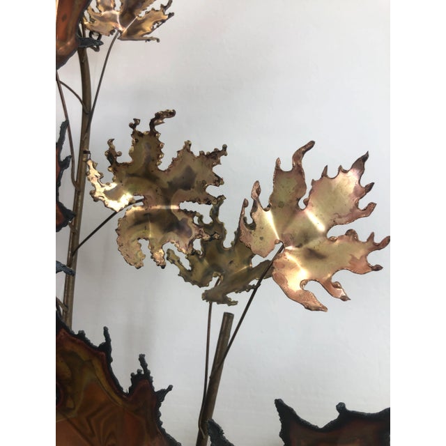 1971 Copper Maple Leaf Sculpture by C Jere | Chairish