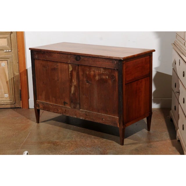 1790s French Louis XVI Commode Secrétaire with Petite Desk and Fluted ...