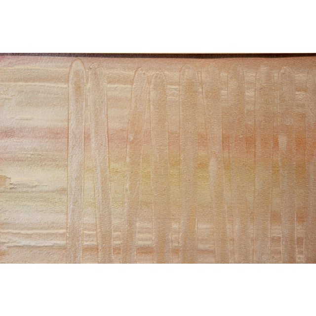 Roberta Harris "Twelve Sticks" Pastel Watercolor Painting 1972 | Chairish
