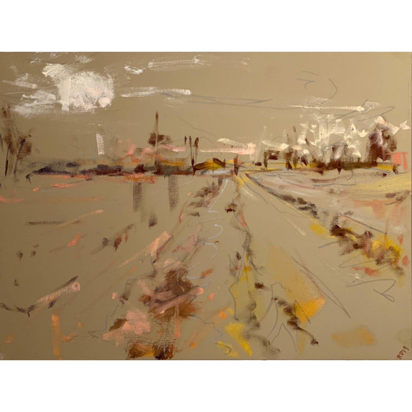 Abstract Expressionist Original Oil Painting by Rebecca Dvorak – Upper ...