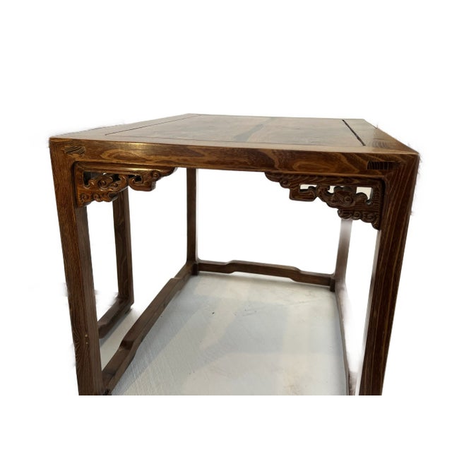 Pair of Ming Dynasty Style Jiajingmu Side Tables | Chairish