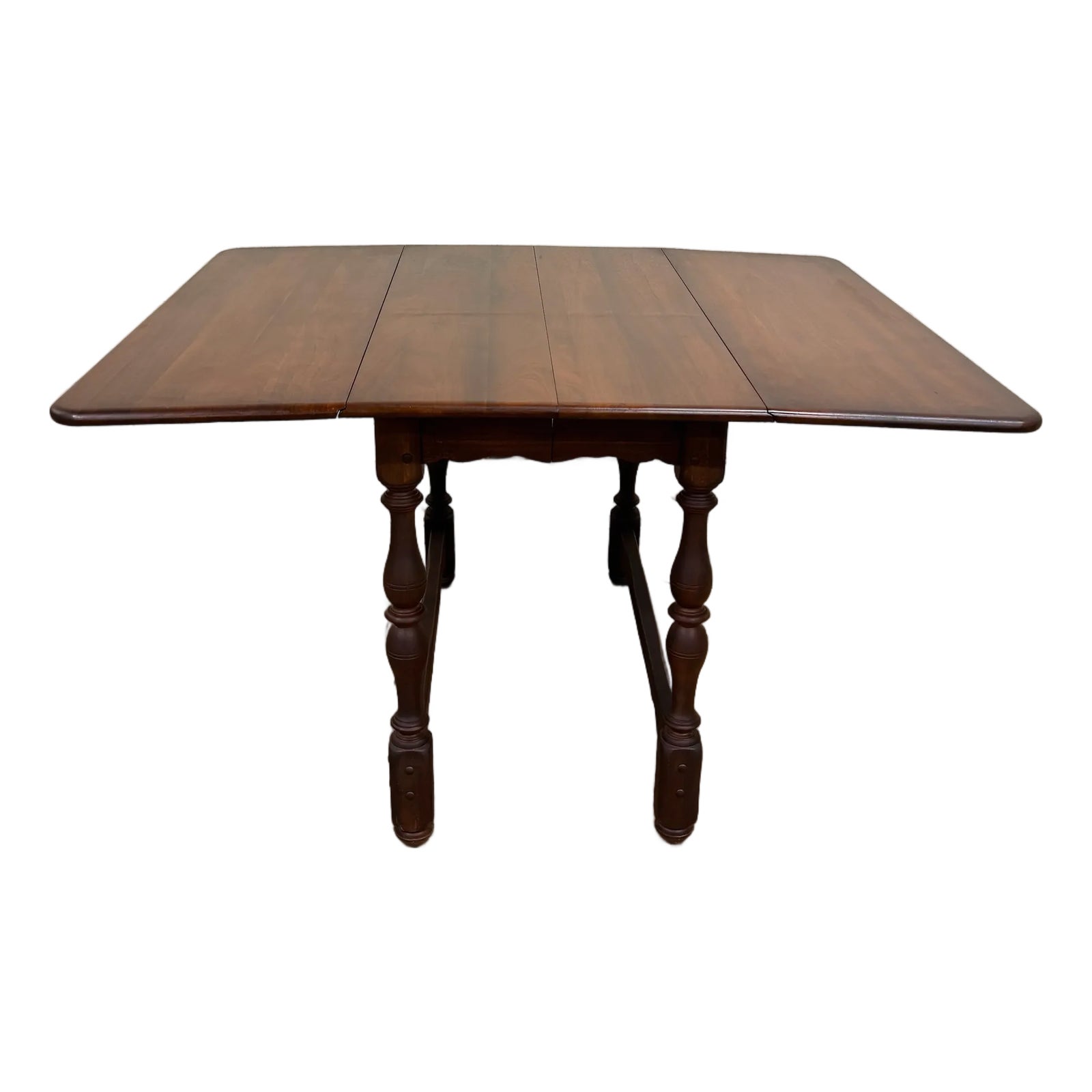 Vintage Abernathy Furniture Co. Jacobean Style Drop Leaf Dining Table ...