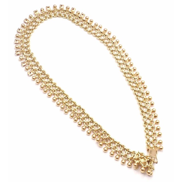 Vintage Tiffany & Co. 18k Yellow Gold Ruby Collar Necklace | Chairish