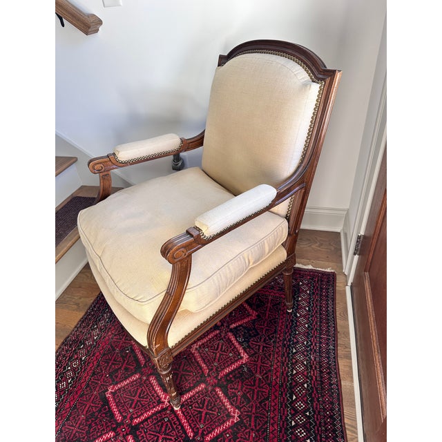 Early 21st Century William Switzer Bergere Chair | Chairish