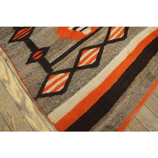 1920s American Navajo Style Carpet With Storm Pattern ( 4' 8" X 6' 9 ...