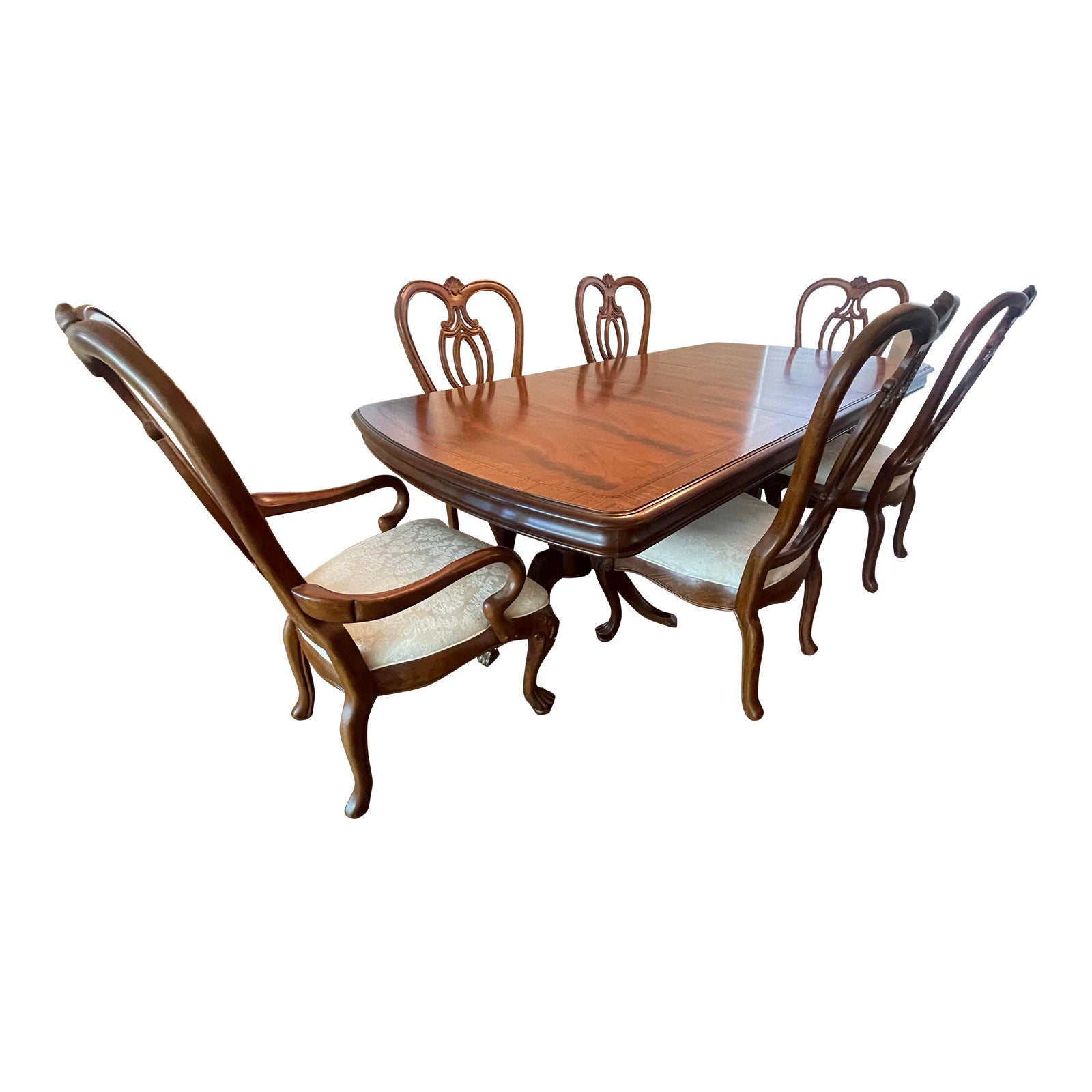 Thomasville Dining Room Table With 6 Chairs Set of 9 Chairish
