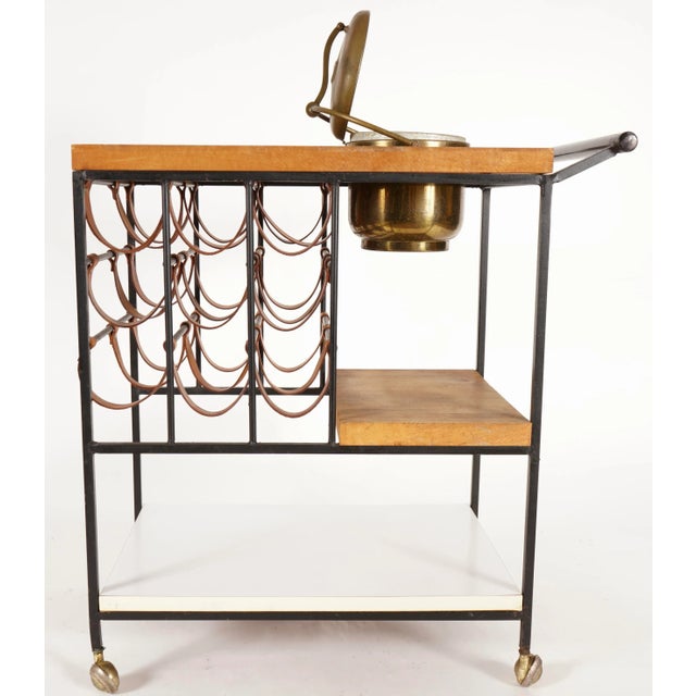 Arthur Umanoff Mid Century Modern Bar Cart | Chairish