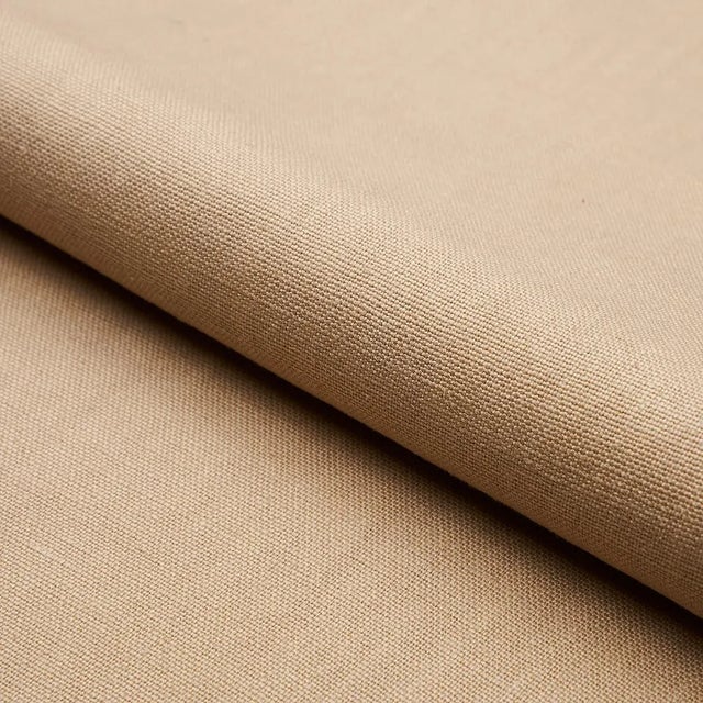 Sample - Schumacher Piet Performance Linen Fabric in Natural | Chairish