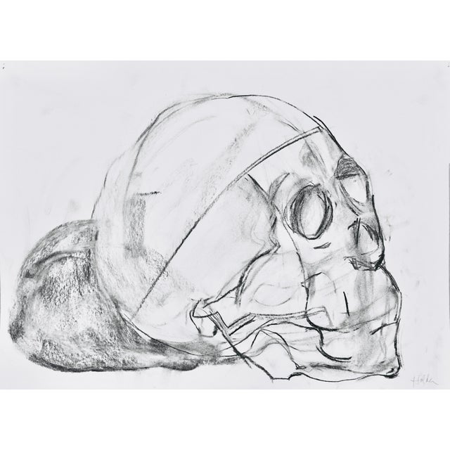 Contemporary "Skull" Drawing | Chairish