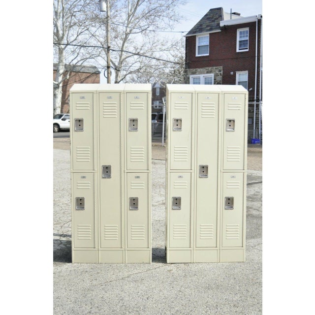 Asi Storage Solutions 5 Section 3 Wide Slope Top Gym School Locker (B ...