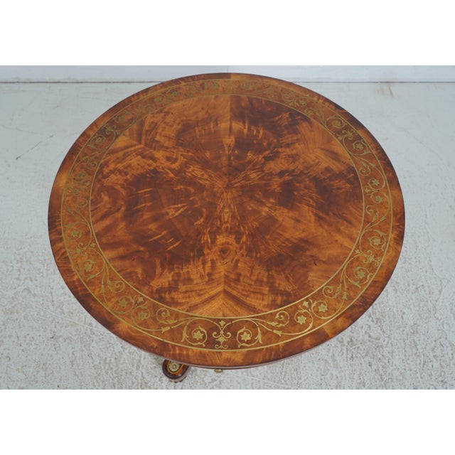 Theodore Alexander Scrolling Vine Round Center Table | Chairish
