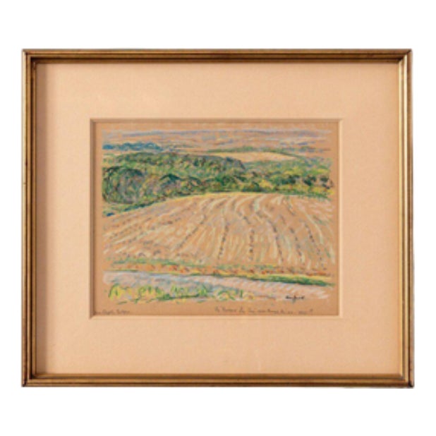 Walter Durac Barnett, Near Compton, Pastel on Paper, Early 1900s | Chairish