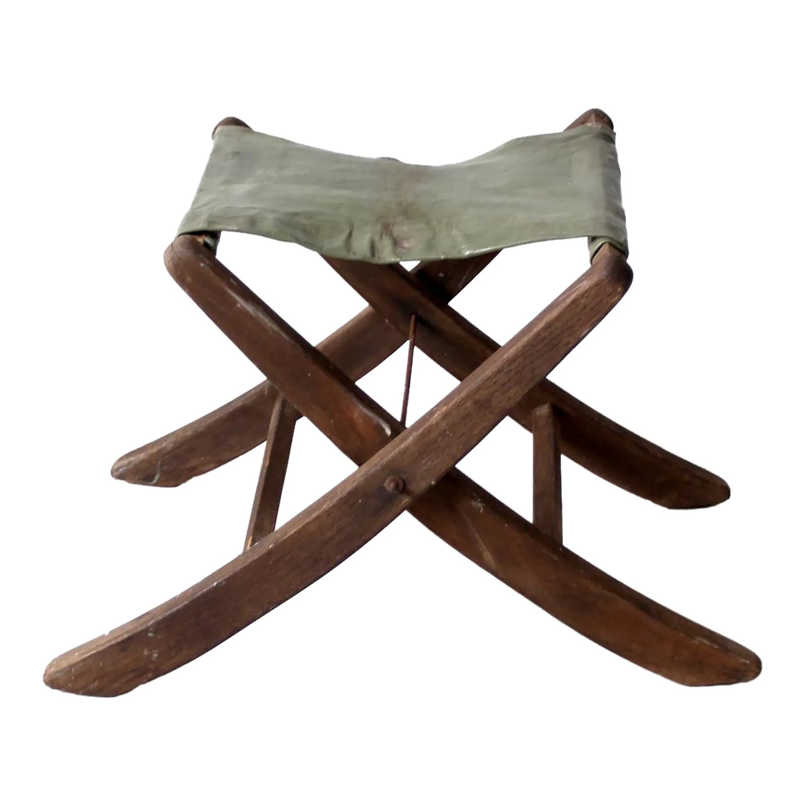 Vintage Camp Stool | Chairish