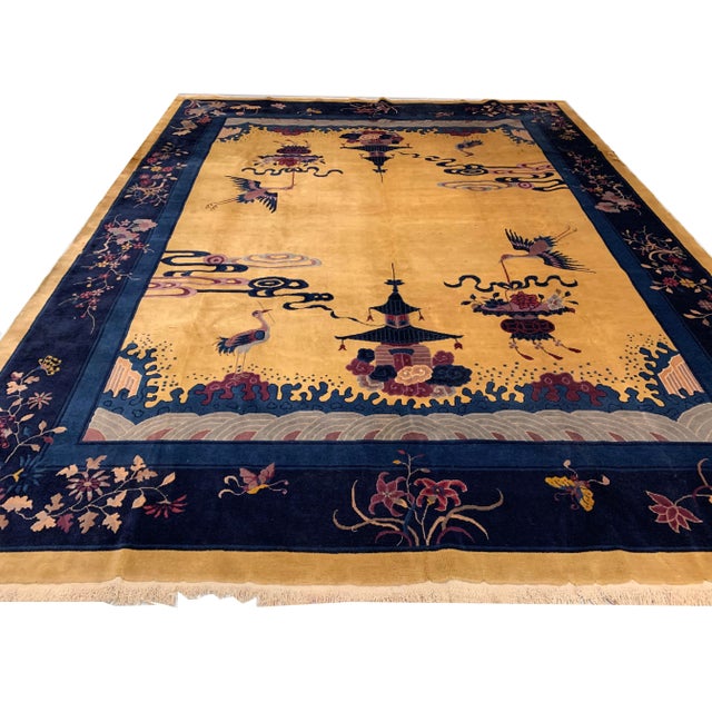 Antique Chinese Peking Rug, 9'2 X 11'7 | Chairish