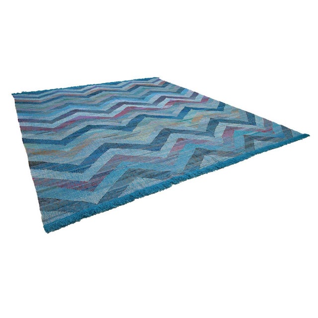 Vintage Blue Area Rug | Chairish